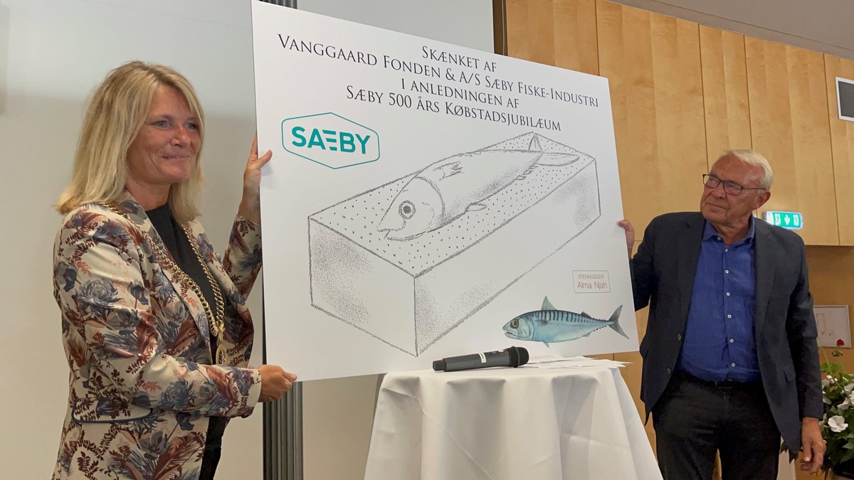 Jubilæumsgave til Sæby: Kunstværk i granit