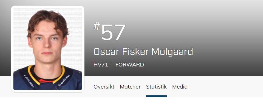 17-årige Oscar Mølgaard debuterede i aften i SHL