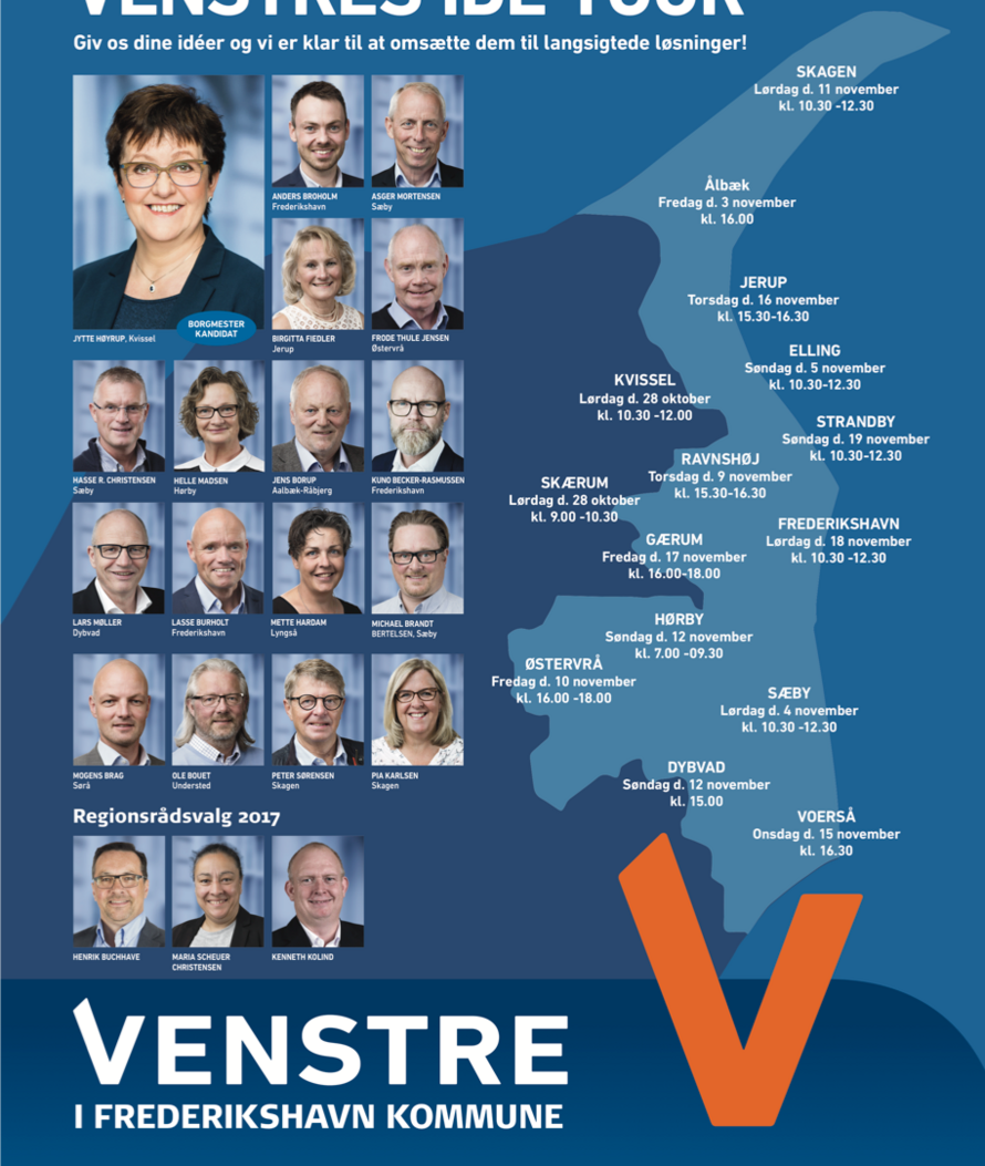 Venstre drager på Idé Tour i hele kommunen