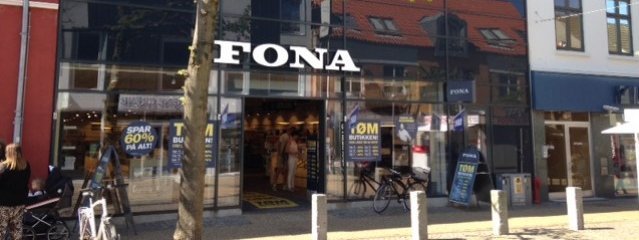Hvad skal der ske med FONA's butik i gågaden?