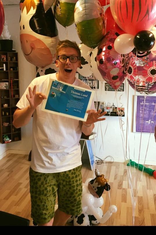 Thomas Lund er ikke i tvivl: Sig det med balloner