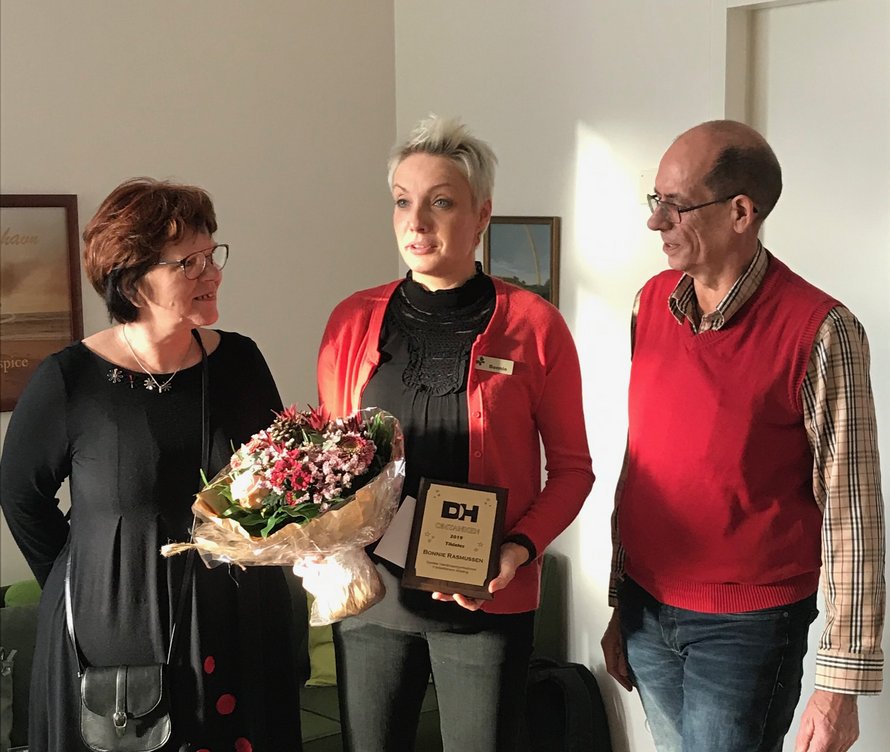 Bonnie Rasmussen blev overrasket med flot pris