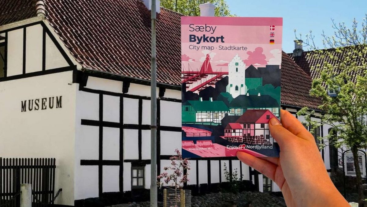Nyt bykort over Sæby inspirerer turister til at udforske byen