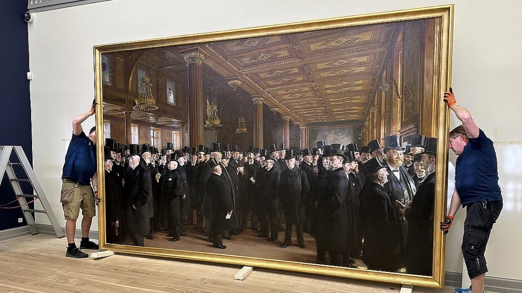 P.S. Krøyer-maleri fra Børsen ankom tirsdag morgen til Skagen