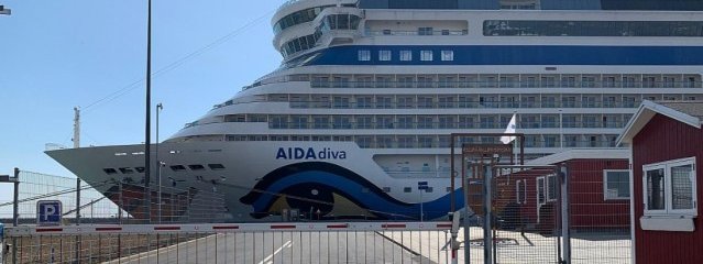Krydstogtskib bliver i havn i Skagen hele april