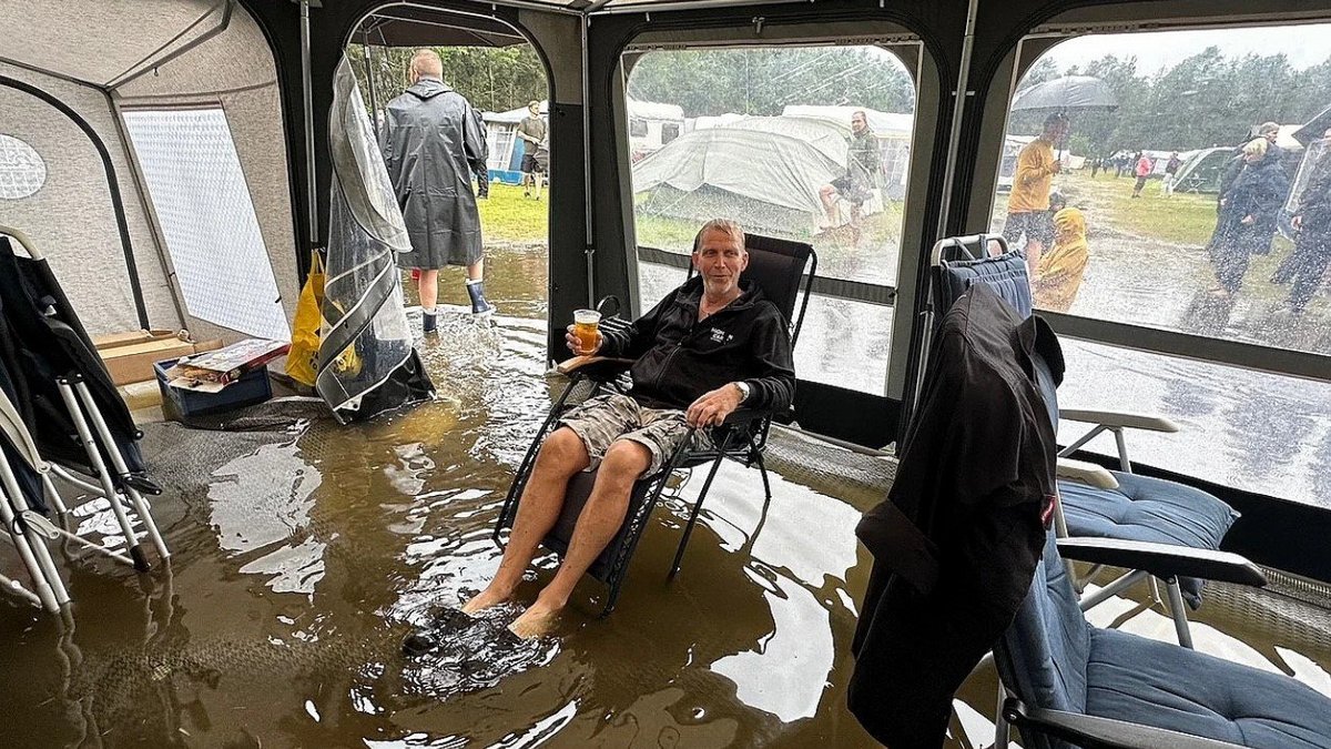 Spejderlejr oversvømmet: Beredskabsleder har aldrig set noget lignende