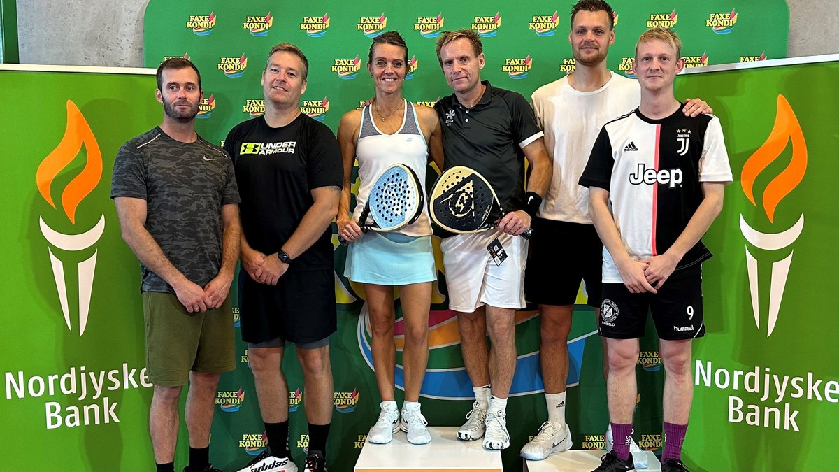 Pernille Tolstrup og Mike Friis vandt padel-turnering i Sportshallen