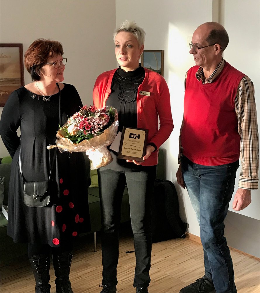 Bonnie Rasmussen blev overrasket med flot pris